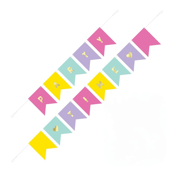 DIY Pastel Pennant Banner with Stickers - Senior Style