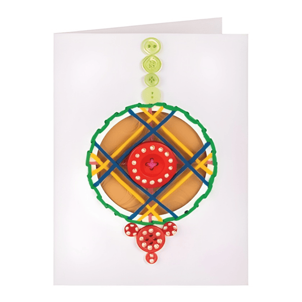 Christmas Cut-Out Threading Card - Senior Style
