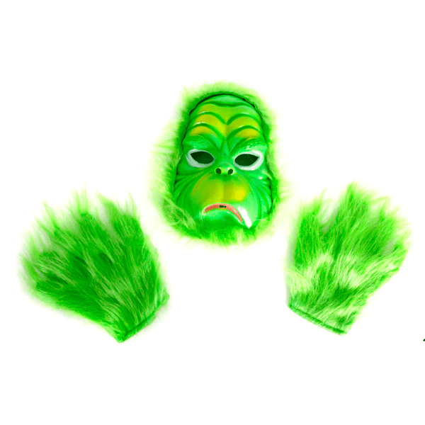 Grumpy Green Mask and Gloves Set - Senior Style