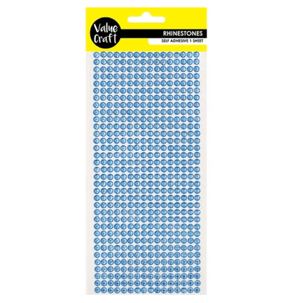 Rhinestones Self Adhesive Blue 540 Pieces - Senior Style