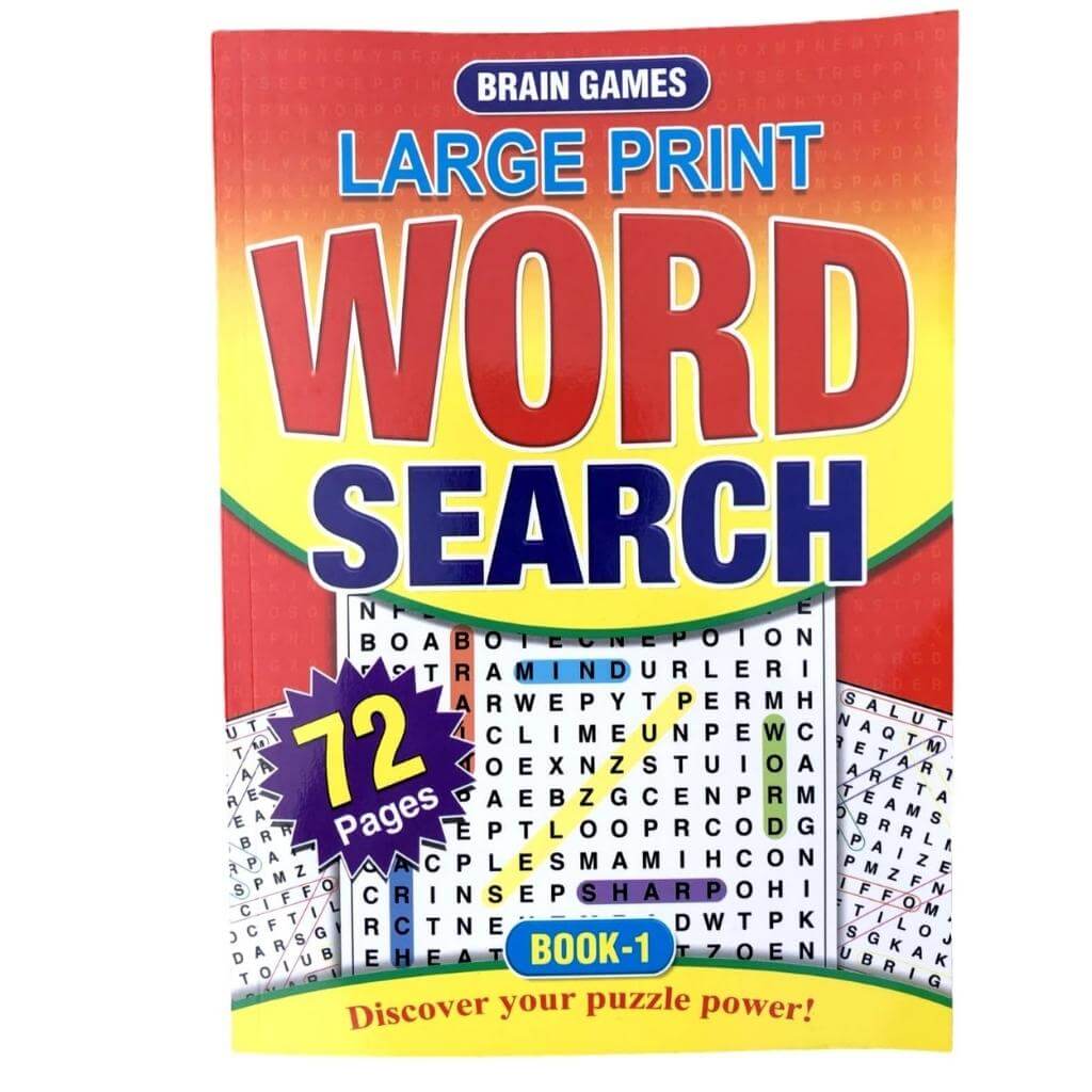Large Print Word Search - Senior Style